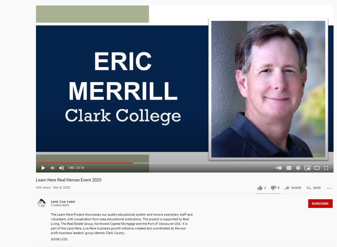Eric Merrill is a real hero | Clark College Foundation